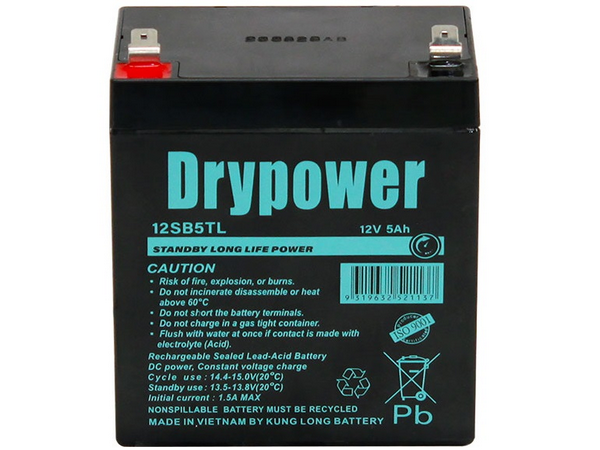 12V 5AH Sealed AGM Battery