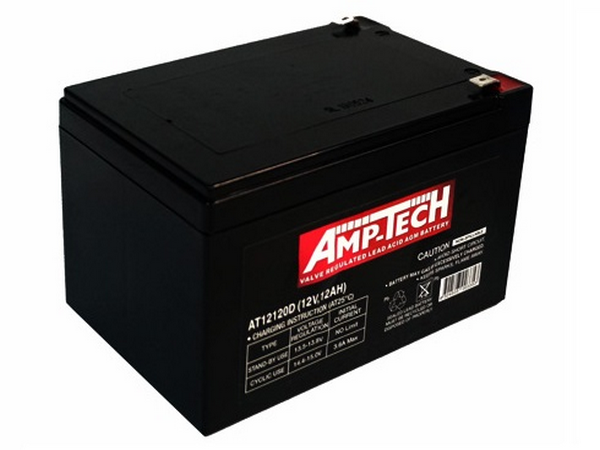 AGM DEEP CYCLE BATTERY 12AH AMPTECH 12V - Allvolts Power Solutions Pty Ltd