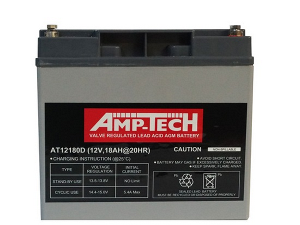AGM DEEP CYCLE BATTERY 18AH AMPTECH - Allvolts Power Solutions Pty Ltd