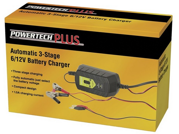 BATTERY CHARGER POWERTECH 6/12V 01.5A - Allvolts Power Solutions Pty Ltd