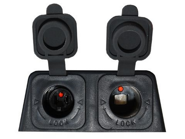 ENGEL SOCKET DUAL SURFACE MOUNT 12/24V - Allvolts Power Solutions Pty Ltd