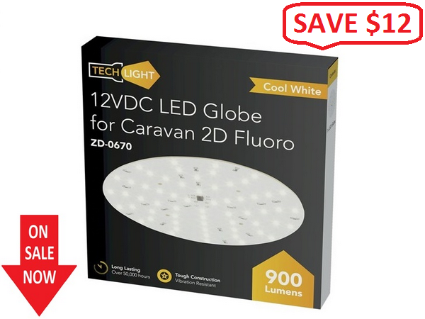 LED 2D GLOBE FLUORO REPLACE KIT 12V 9W - Allvolts Power Solutions Pty Ltd