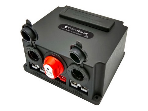 12/24V Power Distribution Hub with Isolator + Allvolts