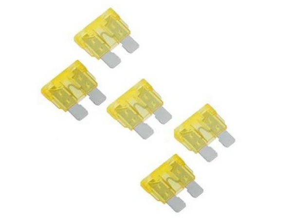20A Standard Blade Fuse 5 Pack
