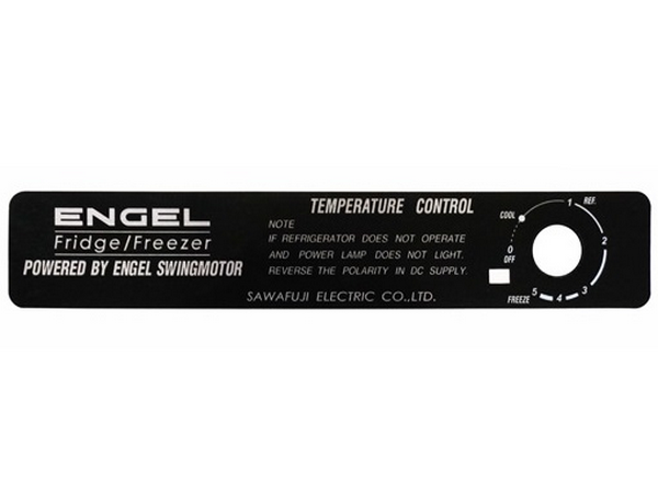Engel MT30/40E MT35/45FS Temperature Control Sticker